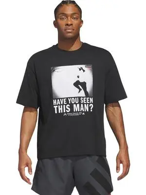 Adidas Anthony Edwards In Action Graphic T-shirt - Black