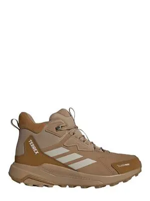 Adidas Terrex Anylander Leather Mid Climaproof Hiking Shoes - Cardboard / Beige / Bronze Strata