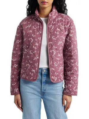 LEVI'S Quilted Cotton Jacket - Red White Floral