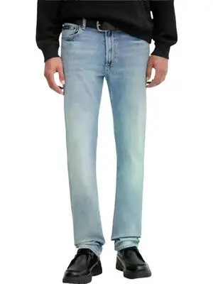Calvin Klein Straight Cotton Jeans - Blue