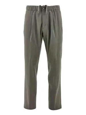 Herno Drawstring Pleated Trousers - Brown