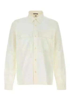 C.P. COMPANY Metropolis Gabardine Shirt - Neutrals