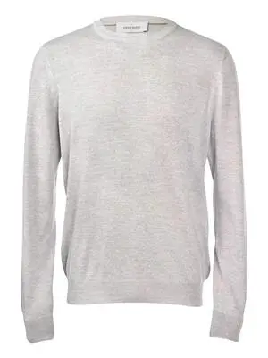 GRAN SASSO Crew-neck Wool Sweater - Grey