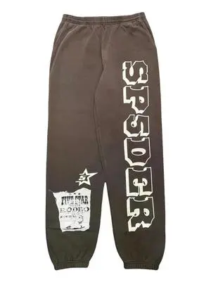 SP5DER Graphic-print Track Pants - Brown