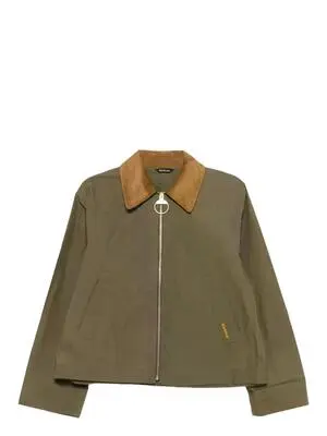 Barbour Jacket With Corduroy Collar - Green