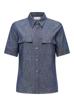 CALLAS MILANO Vesper Flap-pocket Shirt - Blue