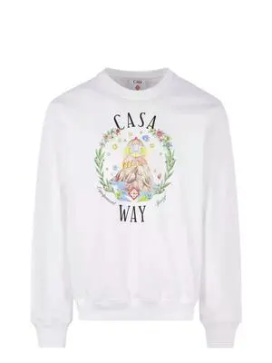 Casablanca Casa Way Jersey Sweatshirt - White