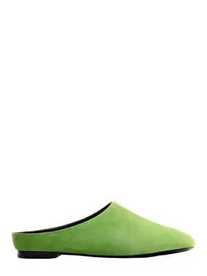 SIMONMILLER Riad Suede Mules - Green