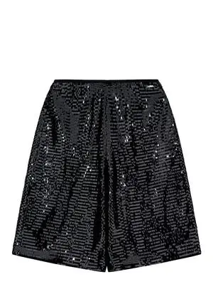 Armani Exchange Sequin-embellished Shorts - Black