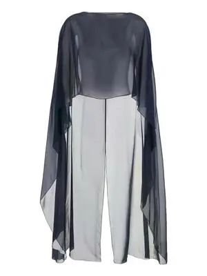 Antonelli Firenze Herve Draped Cape - Blue