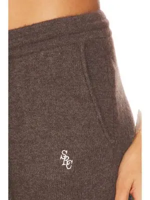 SPORTY & RICH Src Cashmere Trouser - Toffee
