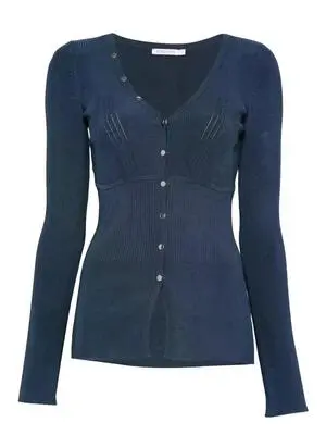 Patrizia Pepe V-neck Cardigan - Blue