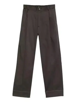 Brioni Elastic-waistband Trousers - Brown