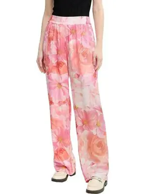 MARC AUREL Floral-print Trousers - Pink