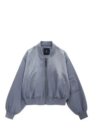 ANINE BING Zip-up Bomber Jacket - Blue