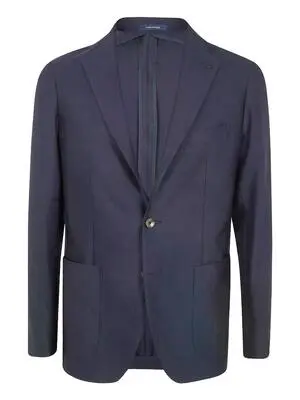 Tagliatore Notched-lapel Jacket - Blue