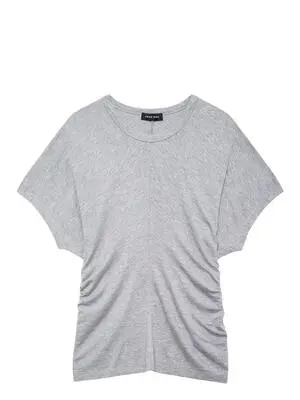 ANINE BING T-shirt With Gathered Sides - Grey