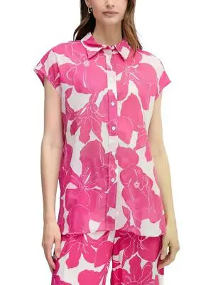 MARC AUREL Floral-print Shirt - Pink