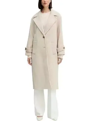 PEDRO DEL HIERRO Button-cuff Overcoat - Neutrals