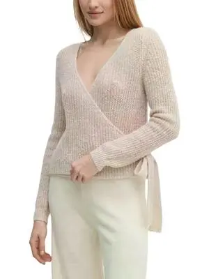 OUI Wrap Tie Cardigan - Neutrals