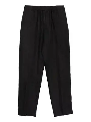 LARDINI Elastic-waistband Trousers - Black