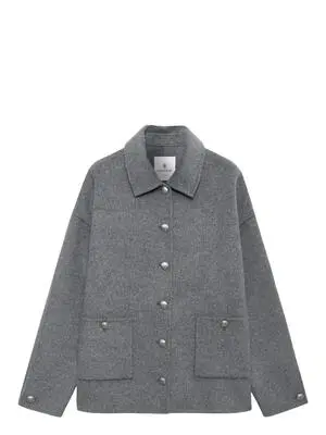ANINE BING Button-pocket Jacket - Grey