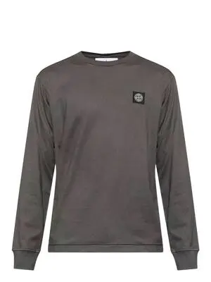 Stone Island Long-sleeves Logo-patch T-shirt - Grey
