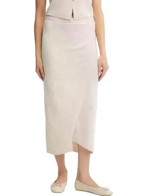OUI Wrap Midi Skirt - Neutrals