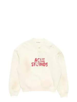 Acne Studios Logo-print Sweatshirt - Neutrals