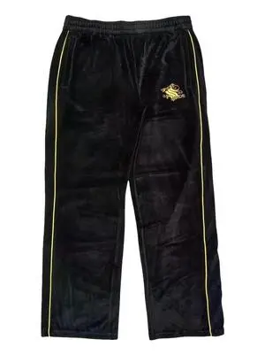 SP5DER Outline Velour Track Pants - Black