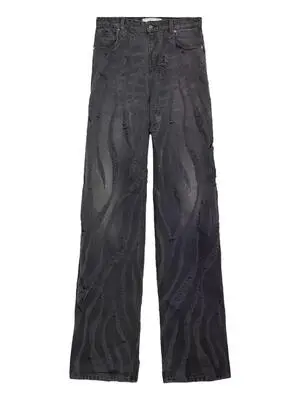 Blumarine Distressed Baggy Jeans - Black
