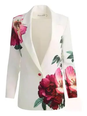 Alice + Olivia Denny Floral Blazer - White
