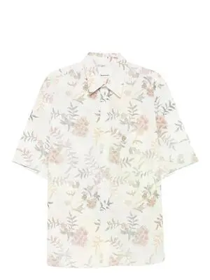MARANT Floral-pattern Shirt - Neutrals