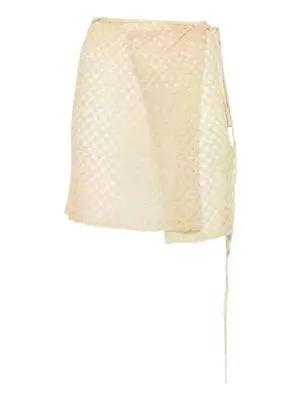 Missoni Crochet Wrap Skirt - Gold