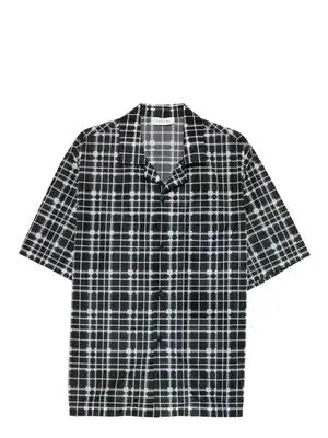 LANVIN Check-pattern Shirt - Black