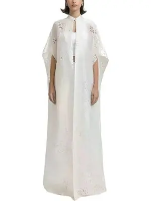 GEMY MAALOUF Floor-length Cape - White