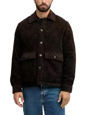 MOS MOSH Jacquard Flap-Pocket Jacket