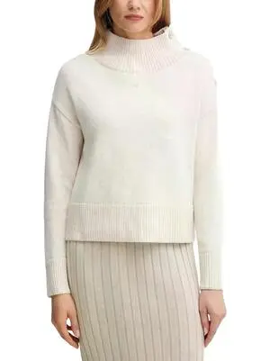 OUI Embellished High-neck Jumper - Neutrals