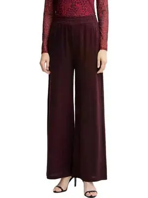 MARC AUREL Elasticated Wide-leg Trousers - Red