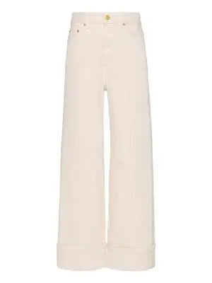 Ulla Johnson The Genevieve Stretch Pintuck Jean - Cowrie