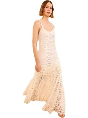 Ulla Johnson Sigrid Lace Sl Gown - Chalk