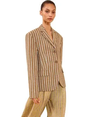 Ulla Johnson Matteo Tailored Blazer - Linum