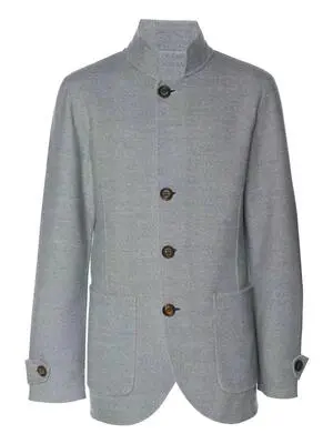 Eleventy Reversible Wool Jacket - Grey