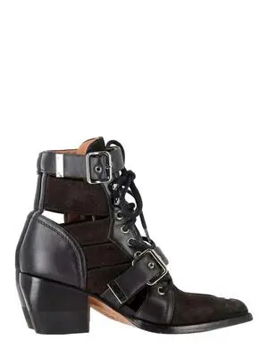 Chloé Rylee Cut-out Boots - Black