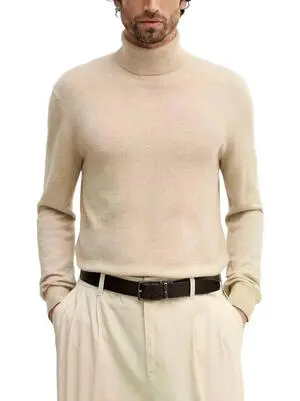 BENETTON Long-sleeve Roll-neck Sweater - Neutrals