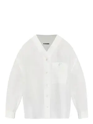 JIL SANDER Buttoned Linen Shirt - White