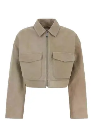 ANINE BING Christian Suede Jacket - Neutrals