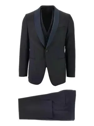 Caruso Shawl-collar Suit - Blue