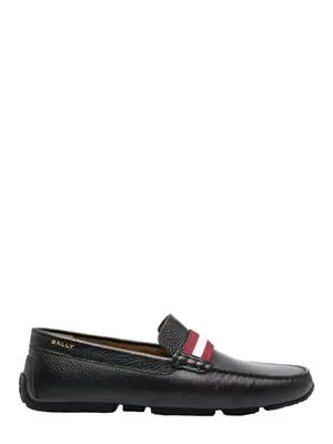 Bally Striped Loafers - Black