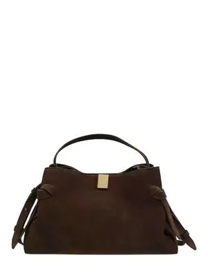 Yuzefi Gyoza Knot Leather Tote - Brown